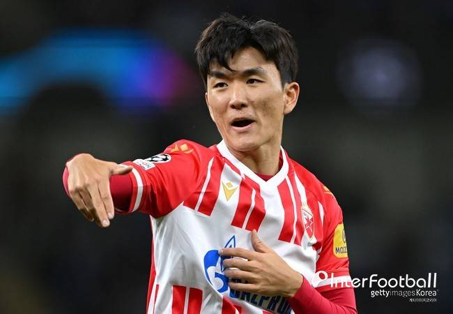드디어 터졌다 축구도사 황인범 즈베즈다 데뷔골 폭발 평점 83x유효슛 2회x키패스 3회x패스 성공률 92