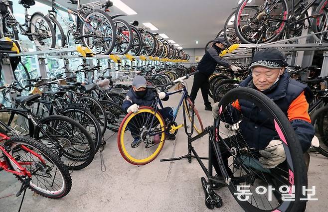 방치 자전거 수거 재생 자전거로 ‘씽씽