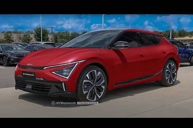 디자인 미쳤네 기아 Ev6 페이스리프트의 새로운 모습 과연 이렇게 나올까 리포테라
