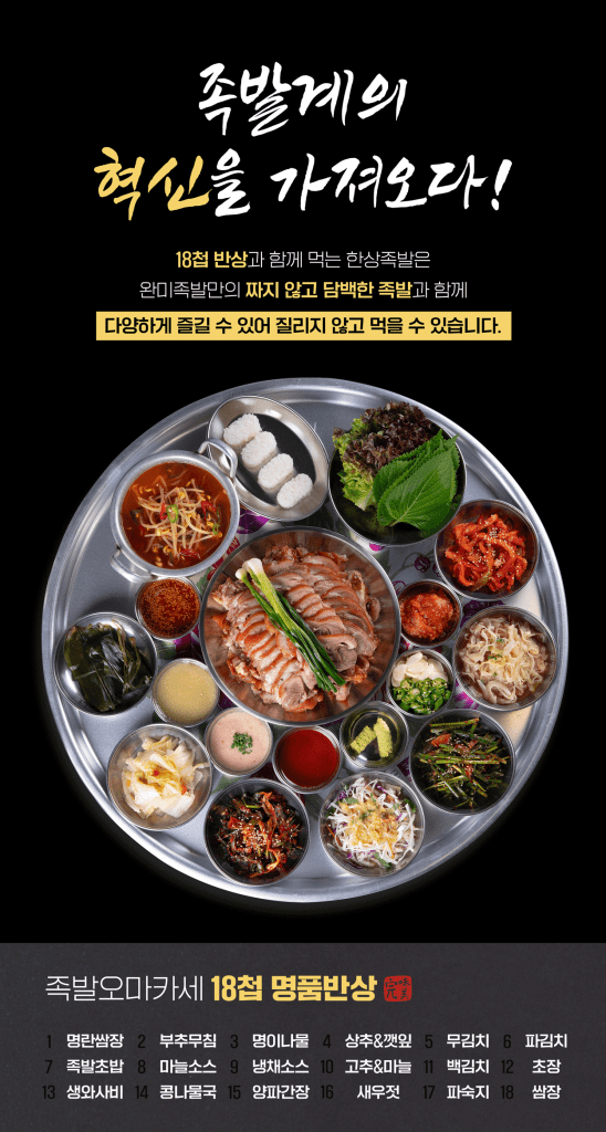 완미족발 메뉴 가격 창업 정보 등 완벽 정리 내 창업 정보