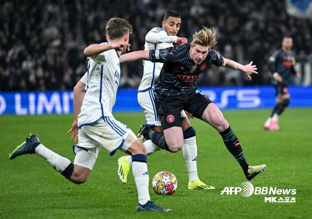 KDB 1골 2도움 맨시티, 코펜하겐 3-1로 꺾고 8강행 청신호 [UCL]
