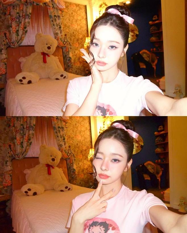 프리지아 핑크 Vs 청청 컨셉으로 러블리한 화보 라이프 뉴세이