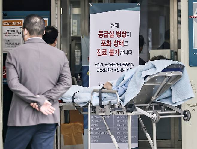 의사가 없어요”전공의 집단사직에 응급실 ‘응급상황