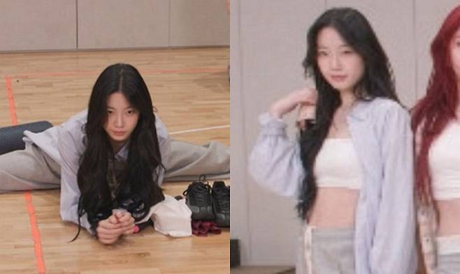 르세라핌 카즈하 11자 복근 공개발레 15년 제대로 인증 전참시