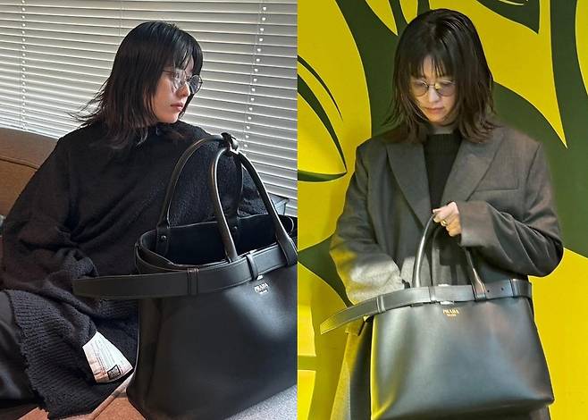 한효주 안경 쓰니 완전 딴사람 도시적인 매력 돋보인 스웨터 코트 패션 스타와 패션