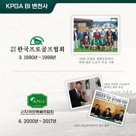 한국 프로 골프의 역사를 담은 로고, KPGA 56년의 변천