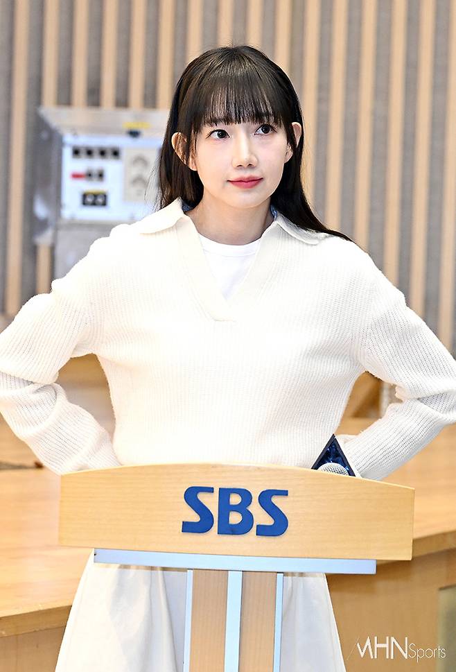 [mhn포토] 소슬지 '7인의 부활 제작발표회 MC 맡았아요'