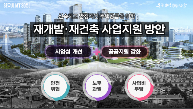 서울시 노후주택 재건축·재개발 사업성 끌어올린다···용적률 인센티브 최대 40로 집슐랭