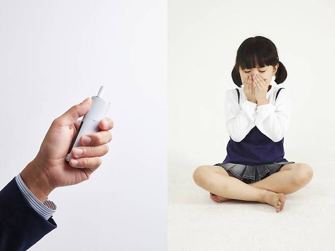 전자담배 간접흡연 괜찮다아이 몸 속에서 화학물질 나왔다