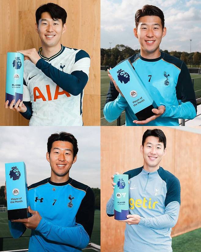 ‘3승+3골 2도움 폭발’ 손흥민, 통산 5번째 EPL 이달의 선수 수상 기대감↑