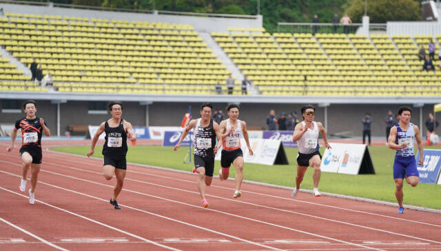 안양시청 이시몬 실업무대 데뷔전 100m ‘정상 질주