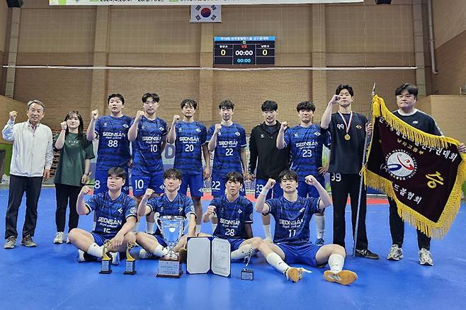 선산고 인천비즈니스고 전국종별핸드볼선수권 남녀 고등부 정상 올라