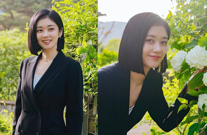 장나라 43세 지우는 화사한 꽃미모이유 있는 슈트 핏 올드머니룩 스타와 패션