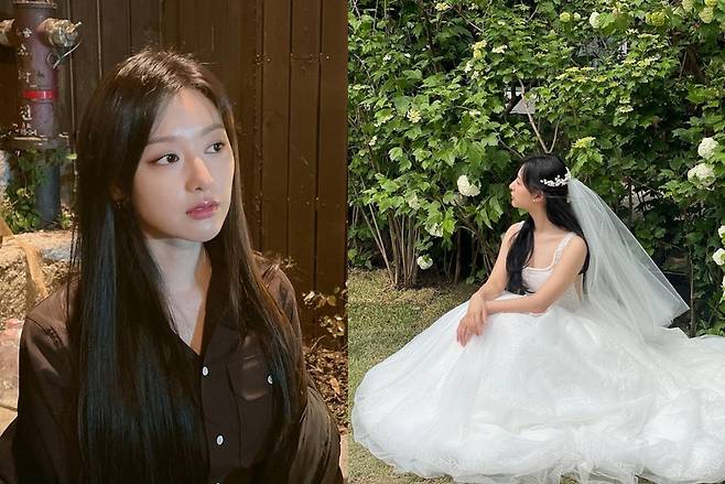 눈물의 여왕 김지원 순백의 웨딩드레스 입은 홍해인참 아름다워 스타와 패션