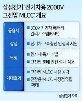 삼성전기, 전기차용 2000V MLCC 개발