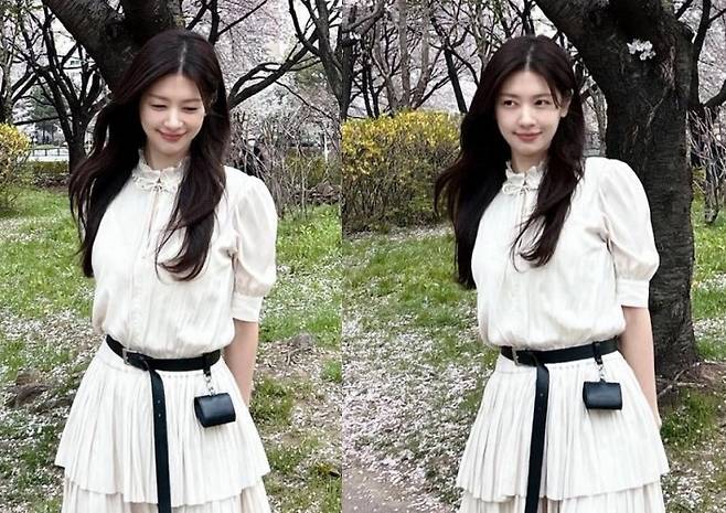 정소민 실물 1위 여배우 분위기 있는 롱 웨이브 펌 헤어스타일 뷰티는 내운명