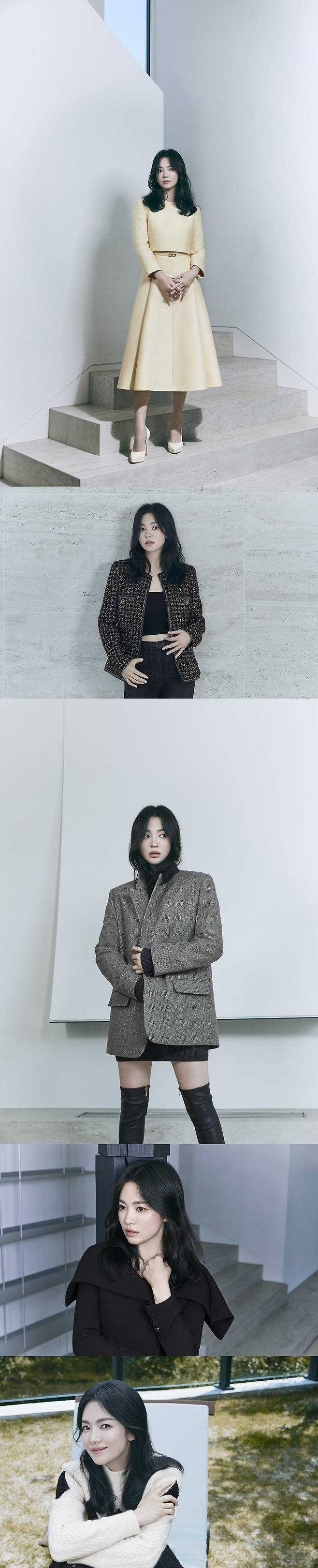 송혜교, '161cm 45kg'이라더니…비현실적 비율로 여신미 과시 [화보]