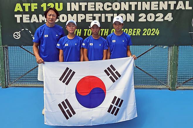 한국 女 U12 테니스 국가대표팀 2024 Atf 인터콘티넨탈 국가대항전 결승행
