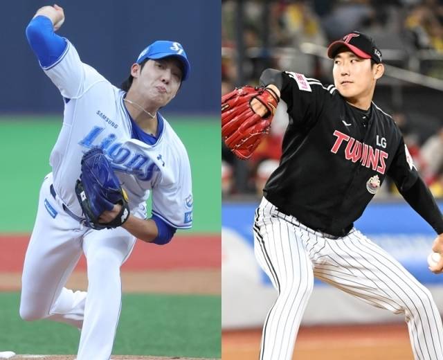 삼성은 그대로 원태인 출격 Lg는 2차전 선발 투수 엔스→손주영 바꿨다 왜 Md대구 Po