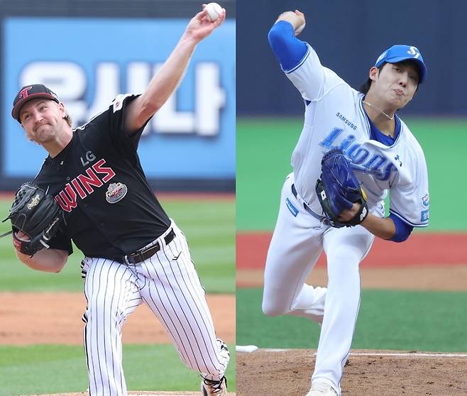 '무려 3주 휴식' 다승왕 vs '또 4일 쉬고' 13승 외인 선발 맞대결, LG-삼성 운명 달렸다 [PO2 현장]