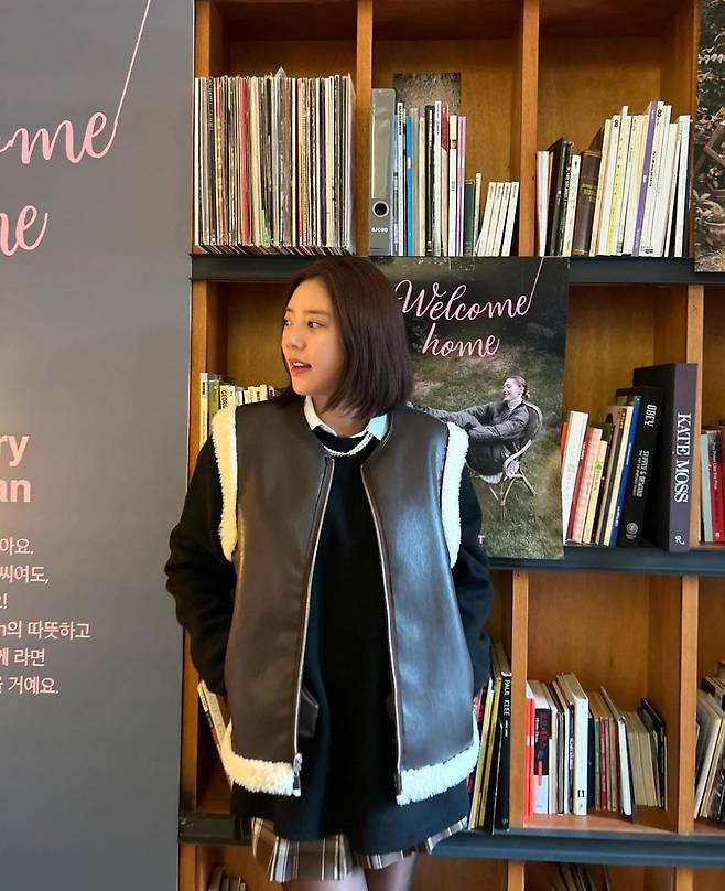 손담비 겨울 준비 끝낸 예비맘 시크한 블랙에 포근한 무스탕 베스트룩 뷰티는 내운명