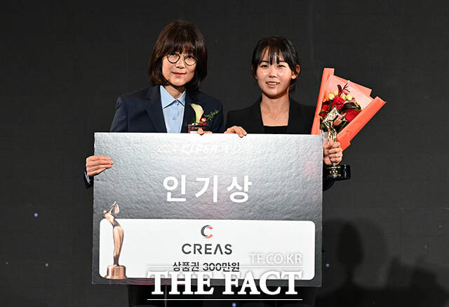돌격대장 황유민 Klpga 인기상 수상 Tf사진관