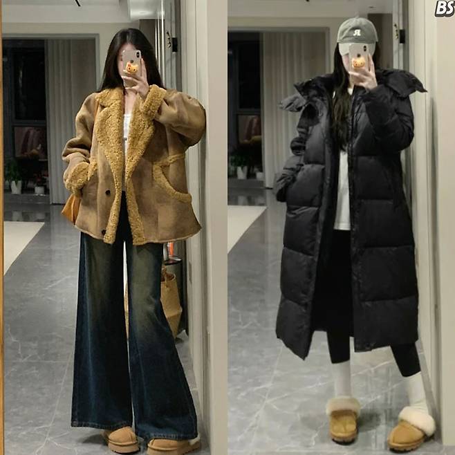 외출할 때 입기 좋은 겨울 캐주얼룩 코디 내일 옷 뭐입지