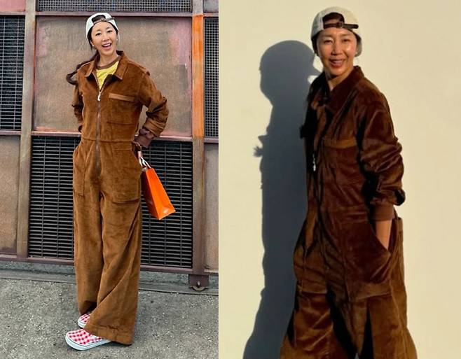 윤종신 아내 전미라 175cm 더 길어보여 캡 거꾸로 쓰고 20대 같은 점프슈트룩 뷰티는 내운명