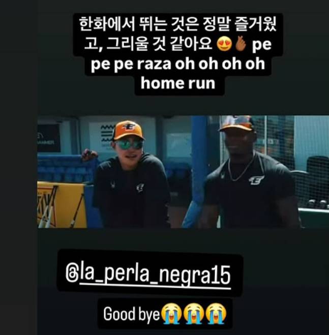 정말 즐거웠다 그리울 것 한화 사랑한 24홈런 외인 Ml로 떠났다 Sd와 마이너리그 계약 체결