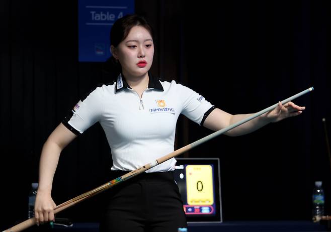 ‘얼음 공주’ 한지은, ‘당구 여신’ 차유람 꺾고 LPBA 16강