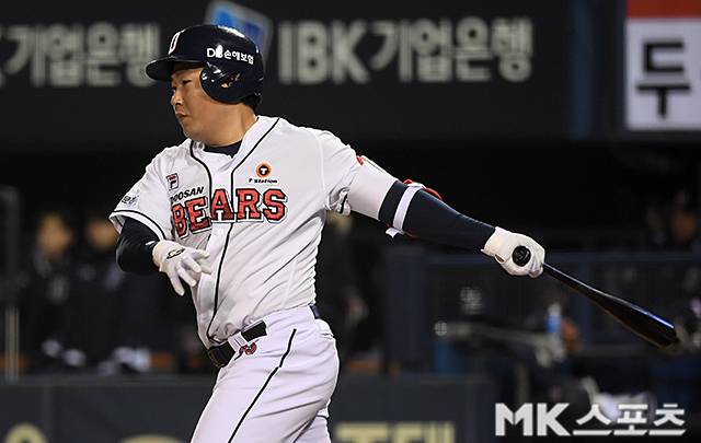 152억 베어스 포수 탈락 라이벌은 Lg 국대 포수데뷔 21년 만에 월간 Mvp→한국시리즈 꿈 이뤘다 3년 만에 골든