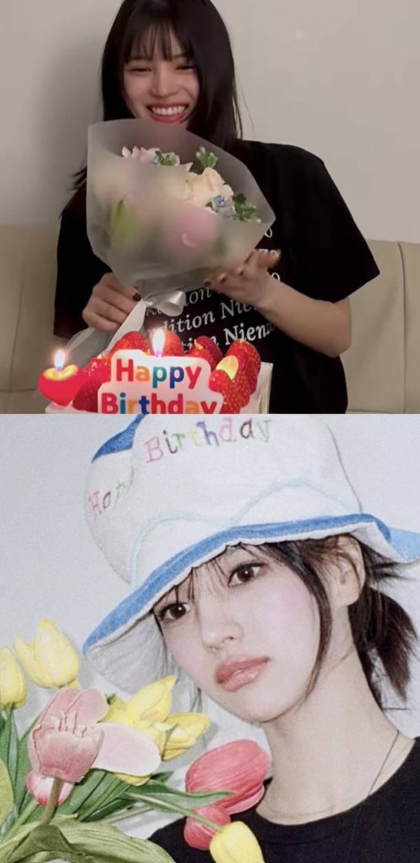 유병재 한소희 닮은 여친 이유정♥ 생파해줬나꽃다발 들고 활짝
