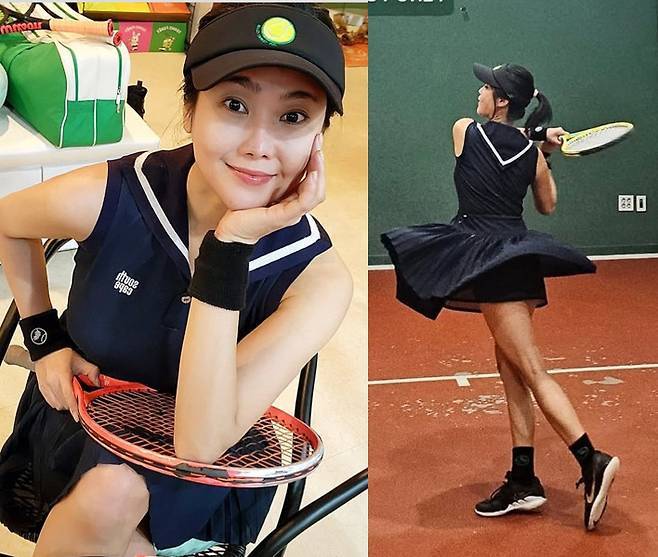 솔비 테니스 치더니 살이 확 빠졌네 18kg 감량 비결 선보인 미니스커트룩 스타와 패션