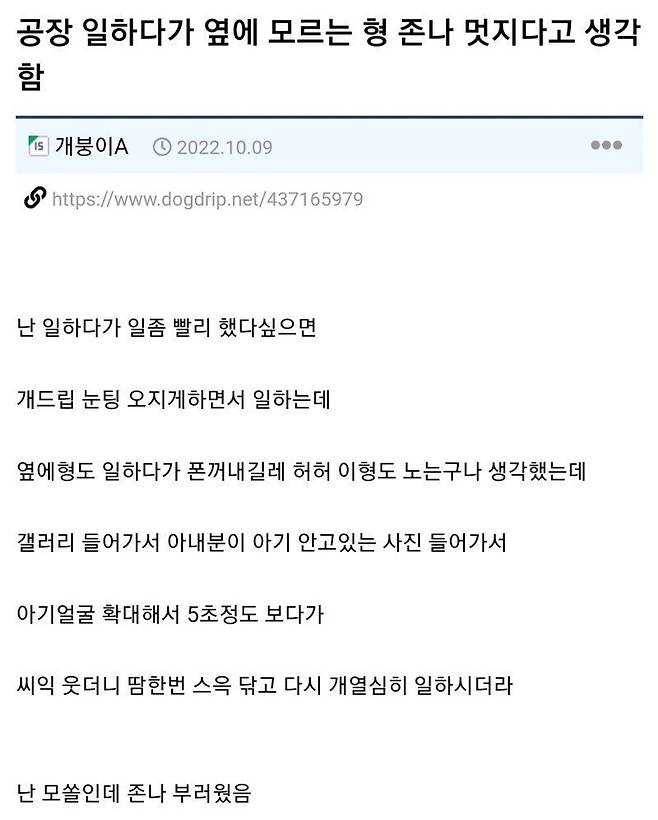 일하다 폰보는 옆자리 형 에펨코리아