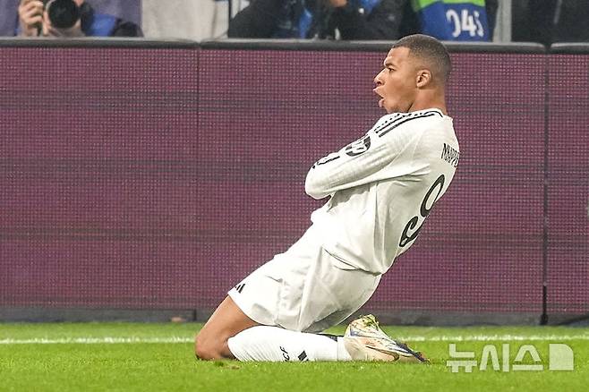 '음바페 UCL 50호 골' R마드리드, 아탈란타에 3-2 승리