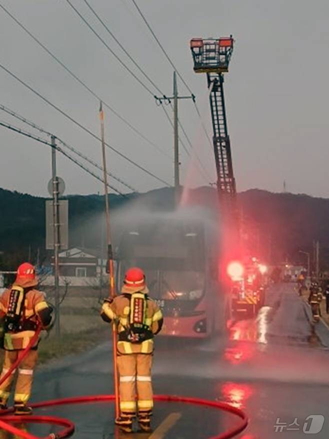 포항 전기시내버스 배터리에서 불소방당국 열 폭주 차단에 집중