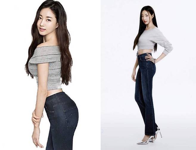 당근만 섭취20대같은 46세 비주얼 여배우 S라인 슬림핏 데님룩 뷰티는 내운명
