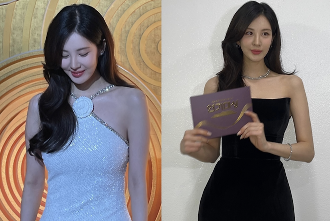 서현 블랙and화이트 드레스 입고 우아한 미모 뽐내 스타픽