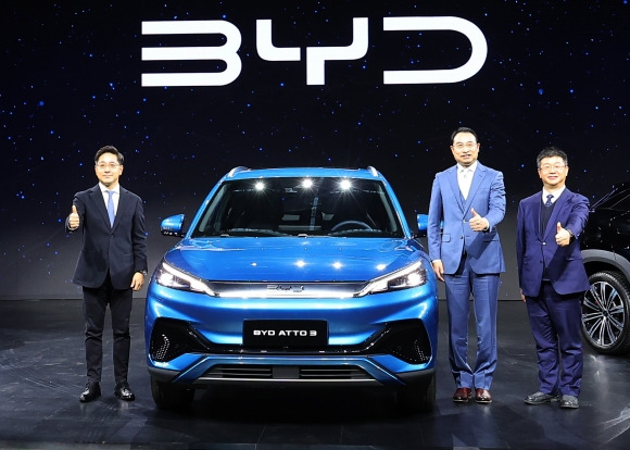 中 Byd 승용차 한국 상륙2000만원 후반대 구입 가능 전망