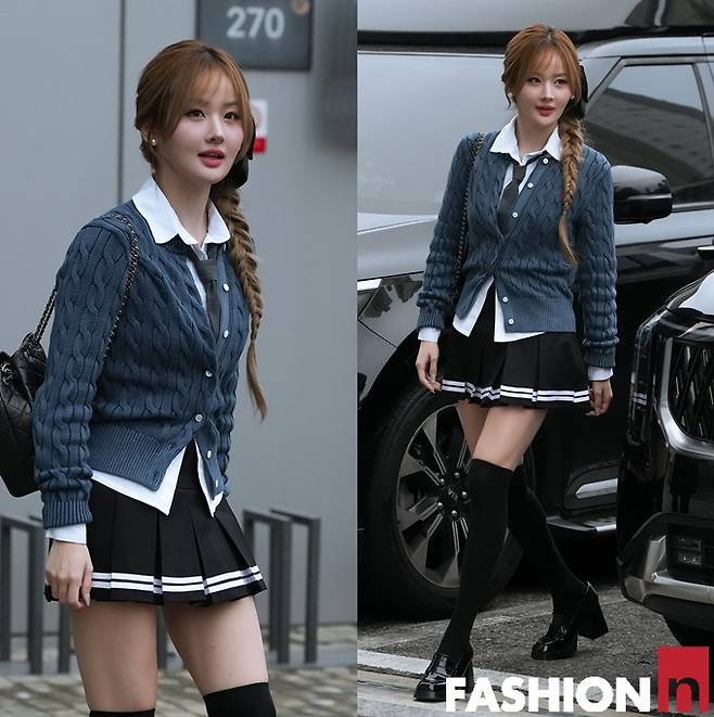 ‘심신 딸 키스오브라이프 벨 삼촌들 초토화 바비 같은 프레피 출근룩 패션엔