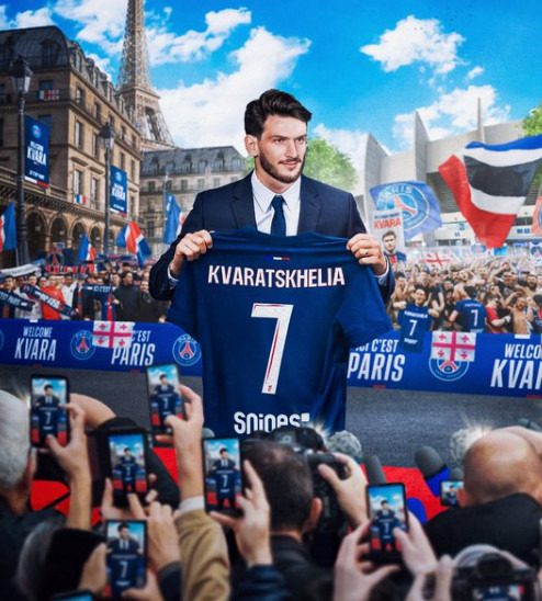 황인범→김민재→이강인 가는 팀마다 韓 선수 있네 흐비차 Psg 전격 입단 등번호 7번4년 계약첫 조지아 선수