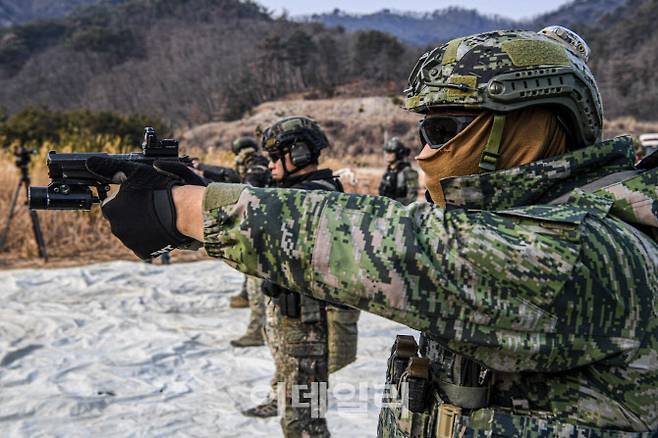 해병대 특수수색대대 육군·공군과 대테러 저격 사격 훈련
