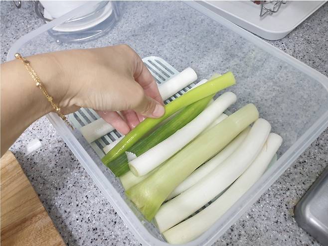 대파 얼리지 마세요~ 이것 넣으면 한 달 내내 싱싱해요 오늘살림루틴