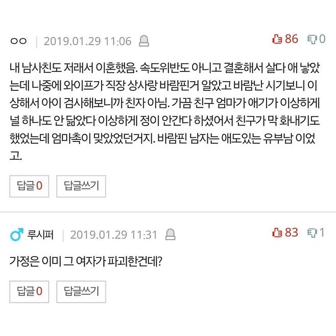 친구가 속도위반으로 결혼했는데 친자식이 아닙니다 테스트모아