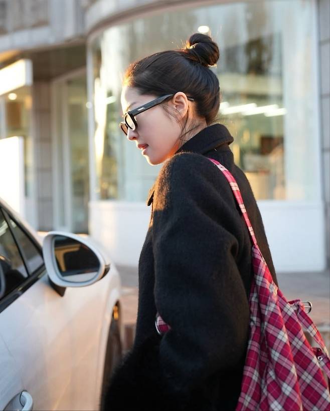 전진 아내 류이서 얼죽코 힙걸 체크로 끝낸 꾸안꾸 스타일리시 나들이룩 대본은 내운명