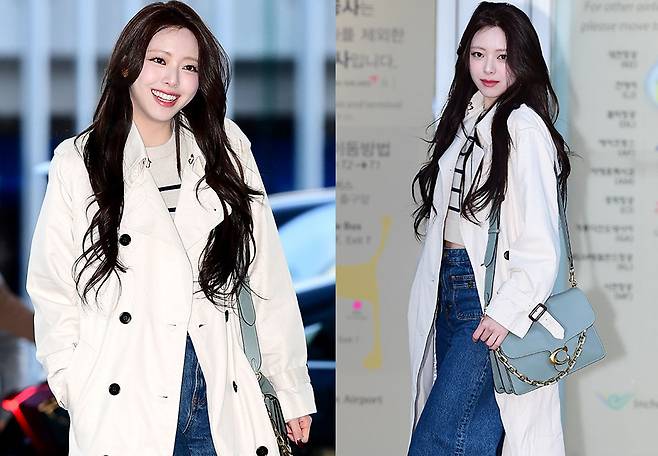 유나 아침 붓기 1도없어 옆머리 훅 넘긴 여신미모 얼죽코 공항패션 대본은 내운명