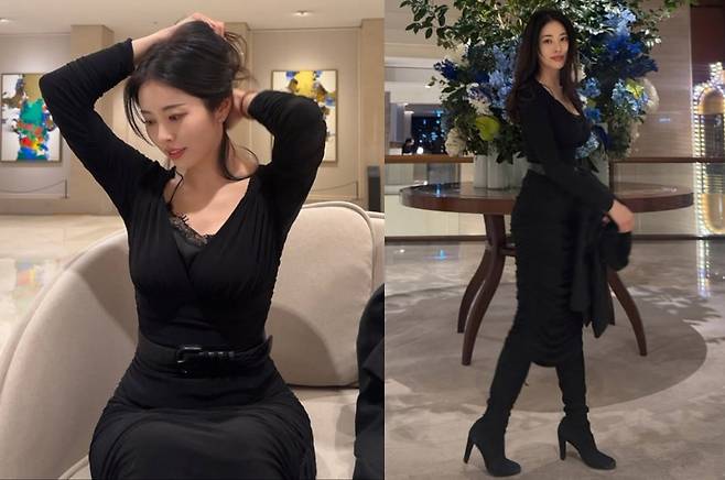 41살에 11년만에 재혼 앞둔 방송인 고혹적인 S라인 딱붙핏 원피스룩 대본은 내운명