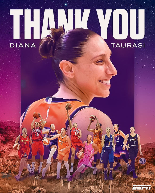 ‘여자농구 Goat 타우라시 전격 은퇴···wnba 통산 득점 1위 올림픽 금 6개 ‘레전드 굿바이 오피셜