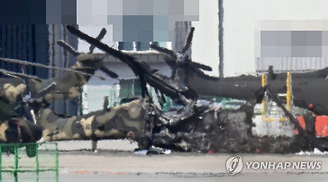 대형 무인기 착륙중 헬기와 충돌軍 원인 조사 중종합2보
