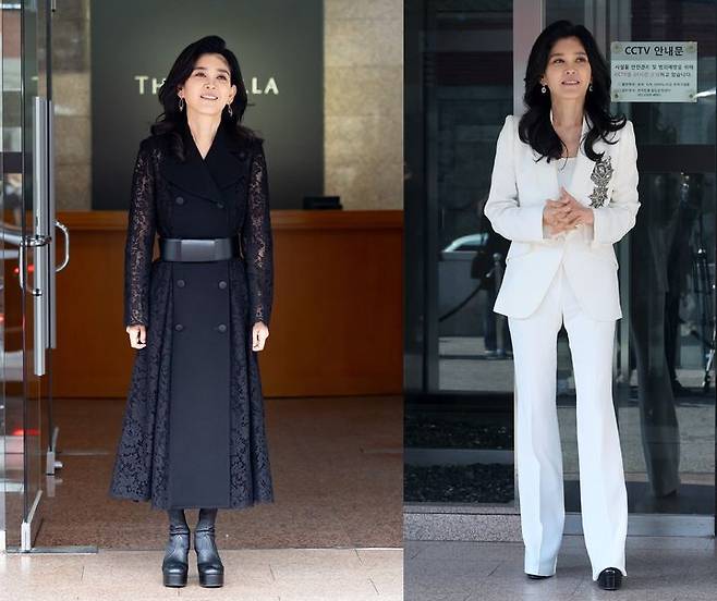 작년엔 올화이트 올핸 올블랙 메시지는이부진의 주총패션 경영학